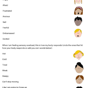 When I Feel Sensory Overload - A My Sensory Self for Kids Workbook ...