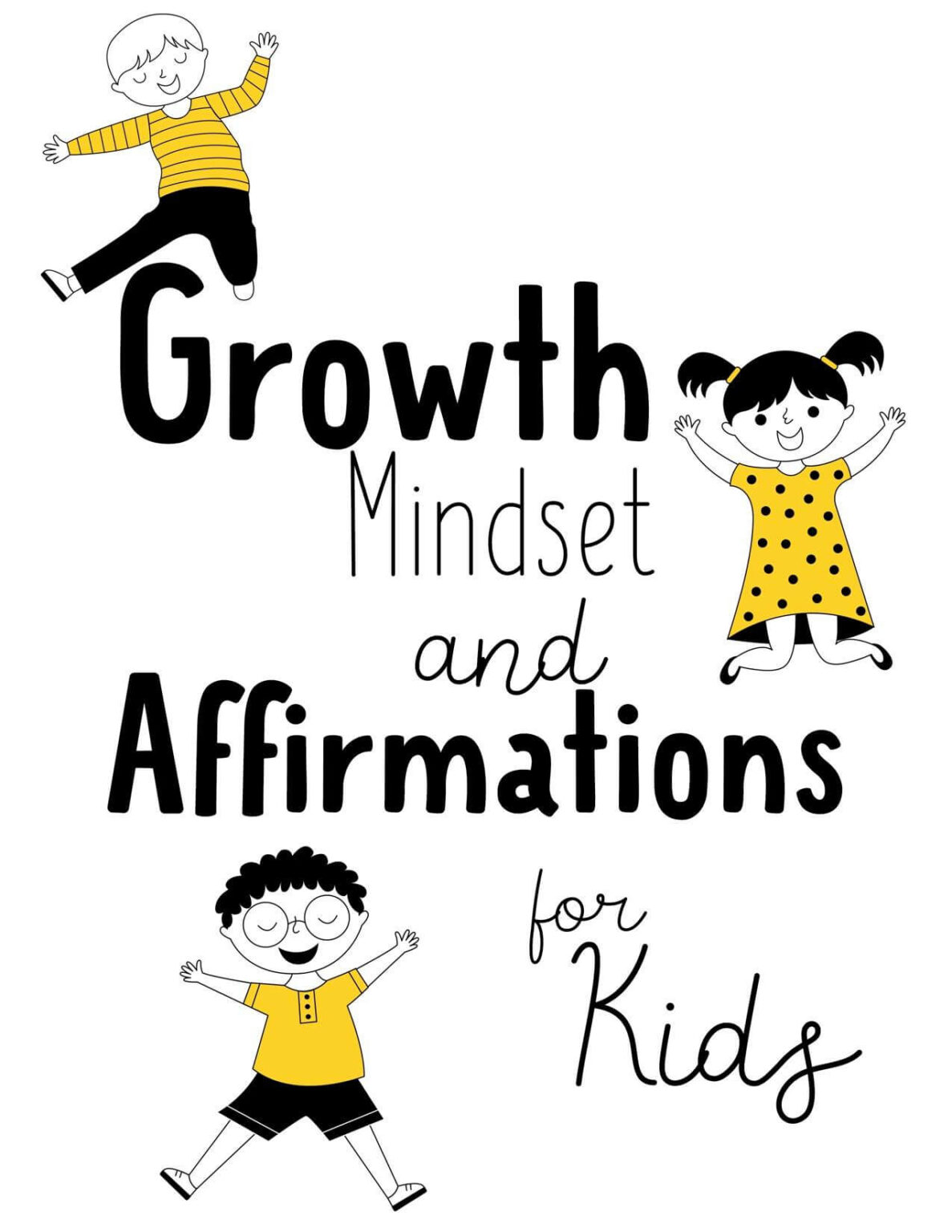 growth-mindset-affirmations-for-kids - Sensory Processing Explained