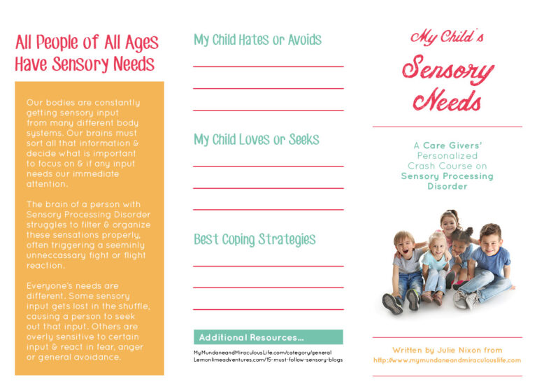 Creating Connections Toolkit - Sensory Processing Explained